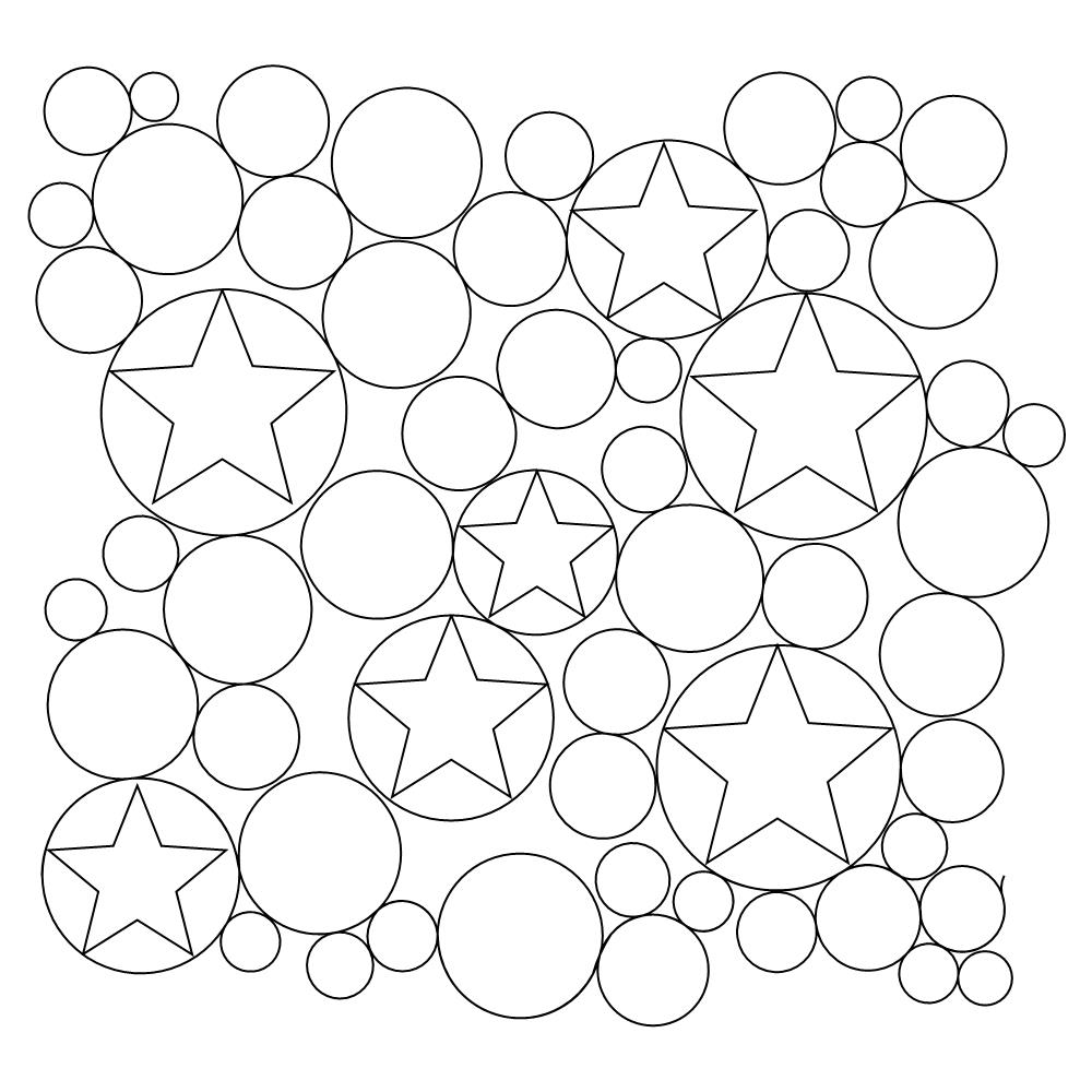 bubbles everywhere e2e 012 - Edge to Edge Quilting Patterns